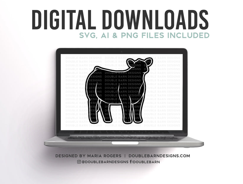 3/4 Steer Design Digital Download – DoubleBarnDesigns